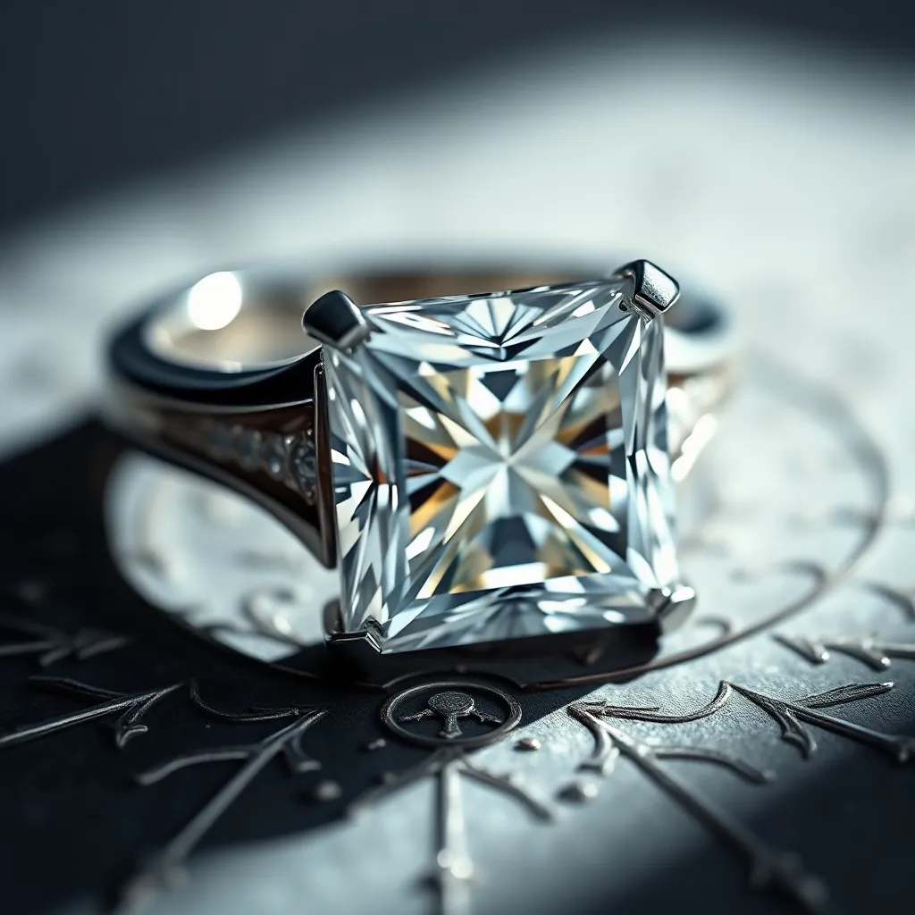 Exploring the Four Carat Princess Cut Diamond Ring