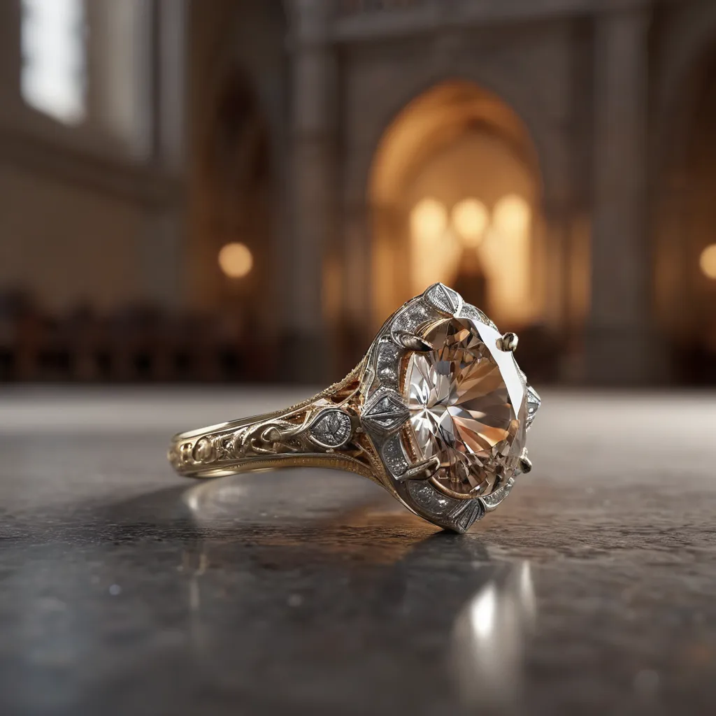 The Allure of Oval Solitaire Rings in Cathedral Settings
