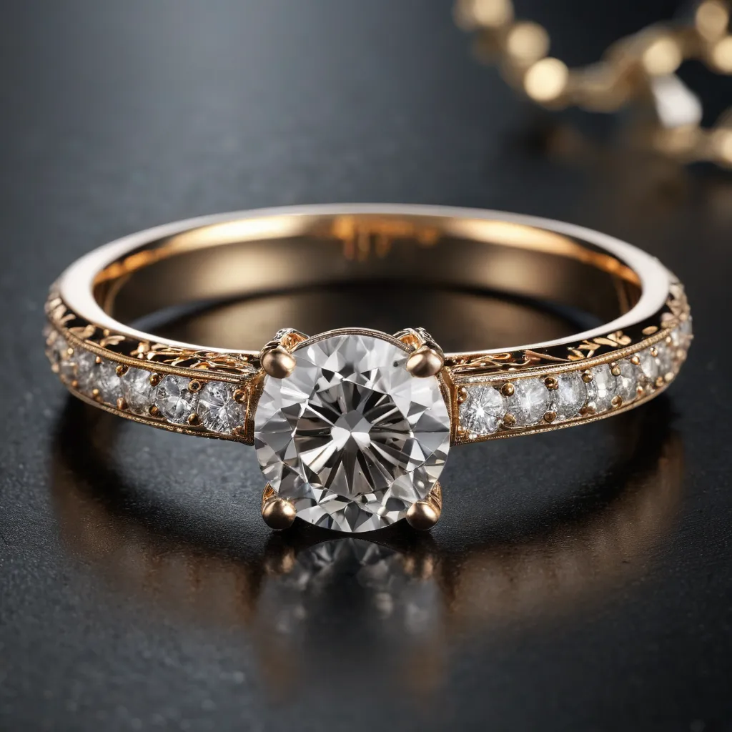 The Charm of Small Band Big Diamond Engagement Rings