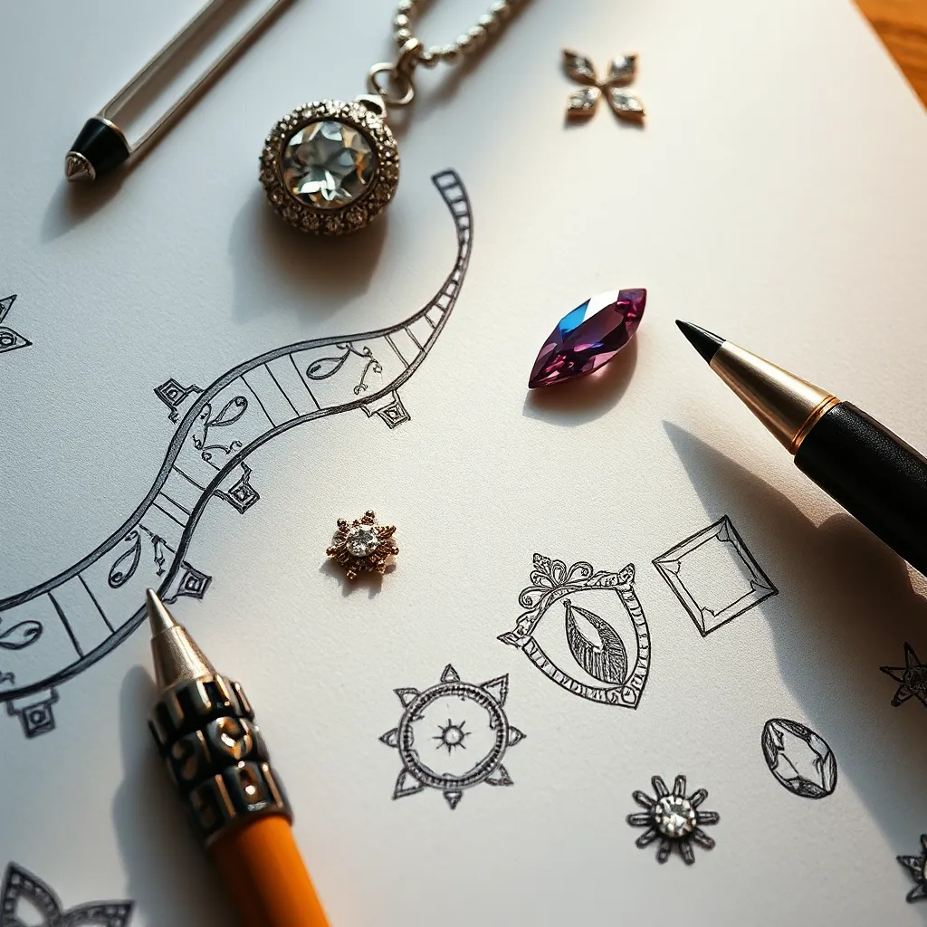 Exploring Techniques in Jewellery Drawing