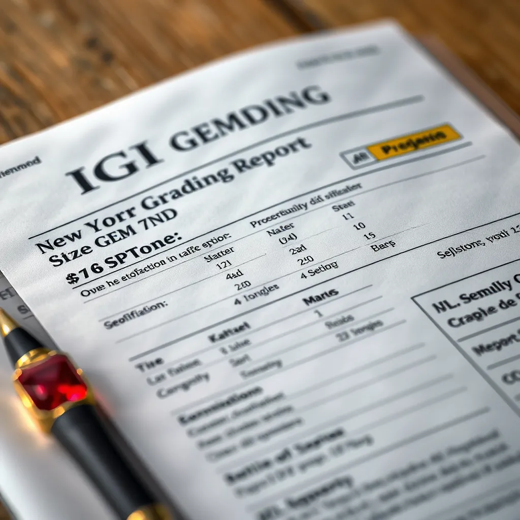 Understanding the IGI Grading Report for Gemstones